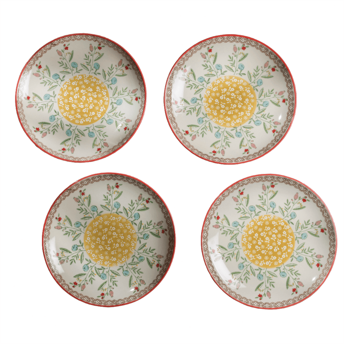 Ella 4 Piece Salad Plates Set – Euro Ceramica