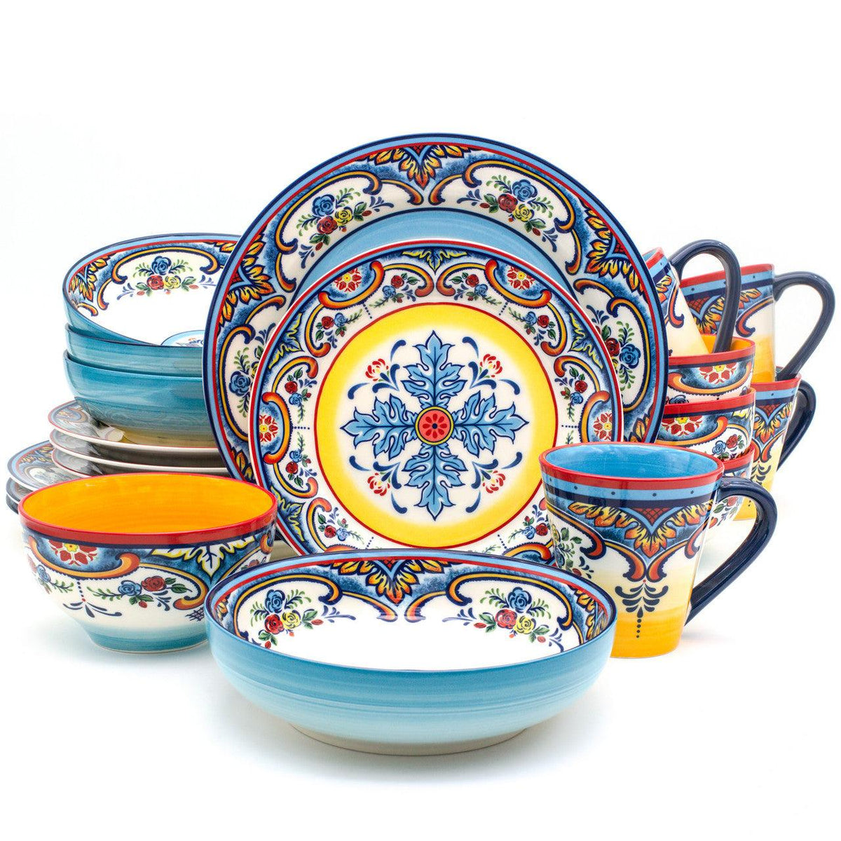 Zanzibar 20 Piece Stoneware Dinnerware Set, Service for 4 – Euro Ceramica