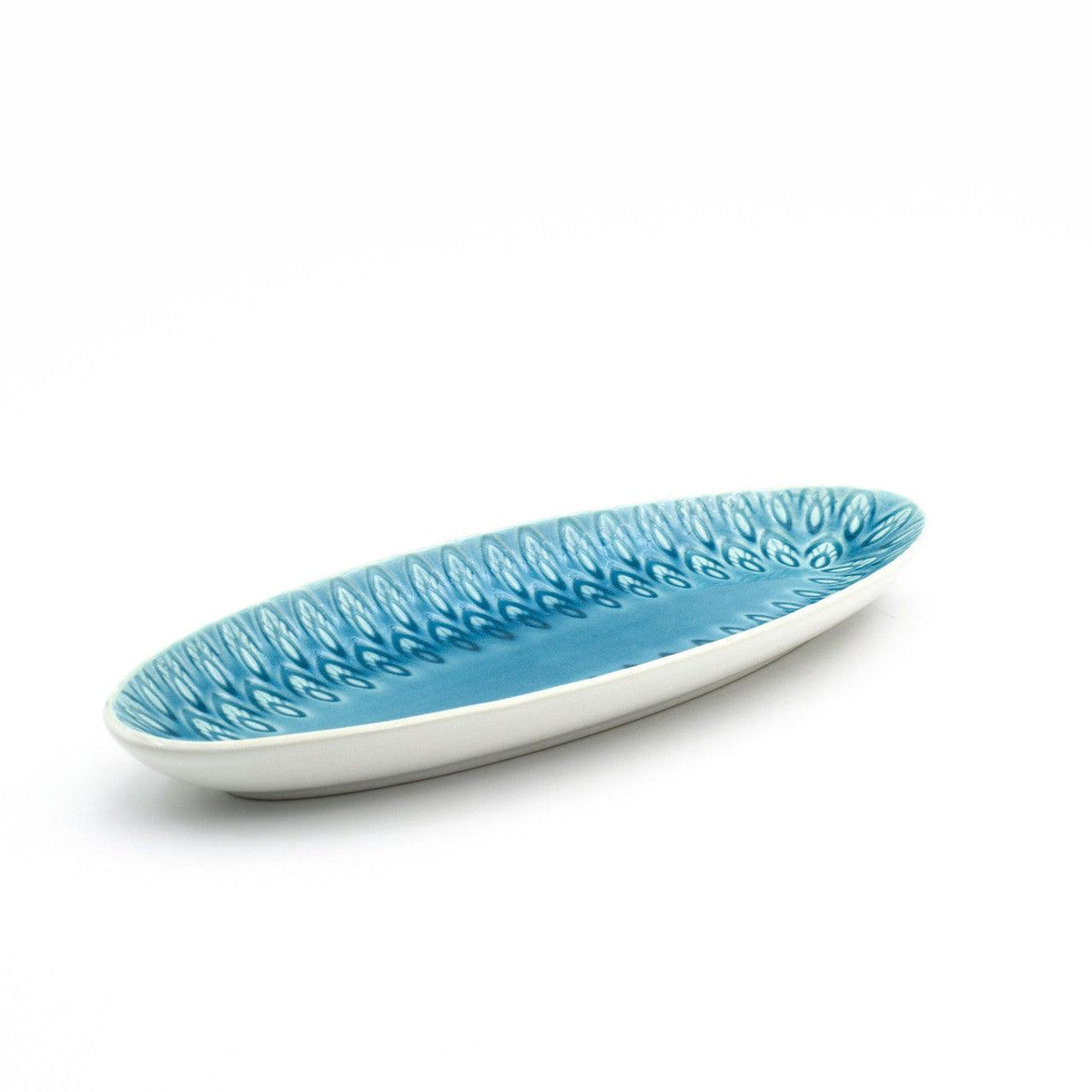 Peacock Oval Appetizer Platter – Euro Ceramica